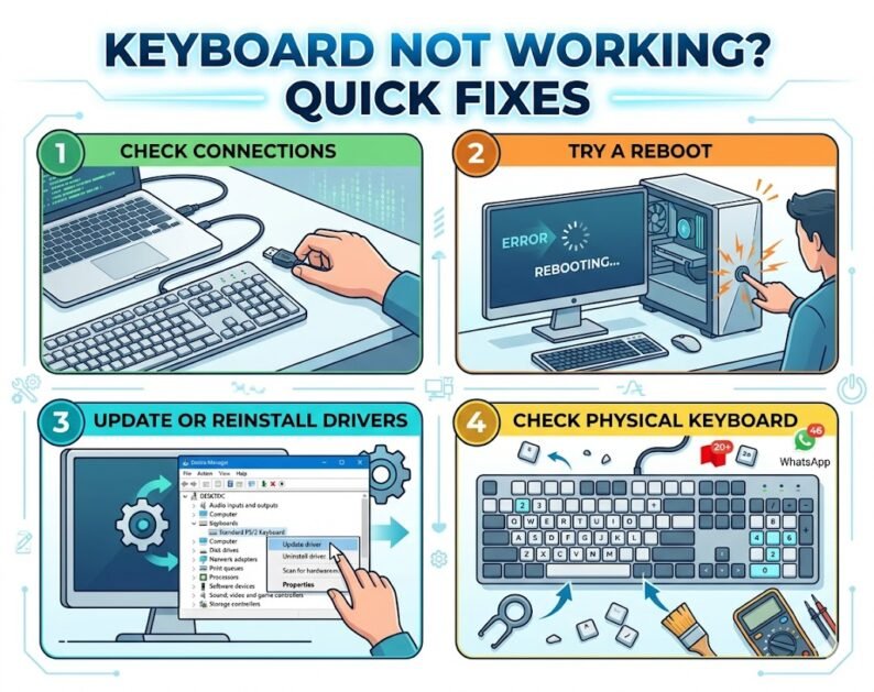 Keyboard Not Working? 7 Quick Fixes That Actually Work Fast (2026 Guide ...